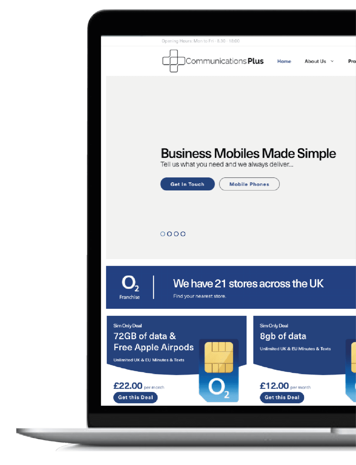 O2 Open Discount - Communications Plus